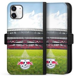 DeinDesign iPhone 11 Handy Klapph&uuml;lle Handyh&uuml;lle aus Kunst Leder schwarz Flip Case Stadium Rb Leipzig Official Licensed Product Sideflip mit Lasche