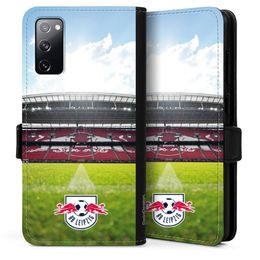 DeinDesign Galaxy S20 Handy Klapph&uuml;lle Handyh&uuml;lle aus Kunst Leder schwarz Flip Case Stadium Rb Leipzig Official Licensed Product Sideflip mit Lasche