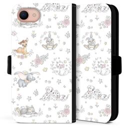 DeinDesign iPhone 16e Handy Klapph&uuml;lle Handyh&uuml;lle aus Kunst Leder schwarz Flip Case Disney Dumbo Bambi Sideflip mit Lasche