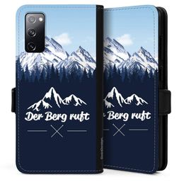 DeinDesign Galaxy S20 Handy Klapph&uuml;lle Handyh&uuml;lle aus Kunst Leder schwarz Flip Case Wanderlust Sky Mountain Sideflip mit Lasche