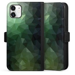 DeinDesign iPhone 11 Handy Klapph&uuml;lle Handyh&uuml;lle aus Kunst Leder schwarz Flip Case Tarnmuster Geometric Mosaic Sideflip mit Lasche