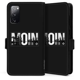 DeinDesign Galaxy S20 Handy Klapph&uuml;lle Handyh&uuml;lle aus Kunst Leder schwarz Flip Case Official Licensed Product Hamburger Sv Hsv Sideflip mit Lasche