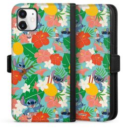 DeinDesign iPhone 11 Handy Klapph&uuml;lle Handyh&uuml;lle aus Kunst Leder schwarz Flip Case Lilo & Stitch Movie Disney Sideflip mit Lasche