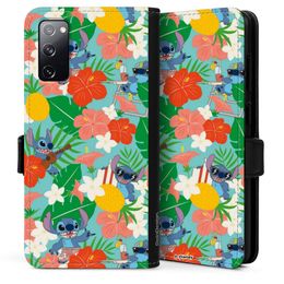DeinDesign Galaxy S20 Handy Klapph&uuml;lle Handyh&uuml;lle aus Kunst Leder schwarz Flip Case Disney Movie Lilo & Stitch Sideflip mit Lasche