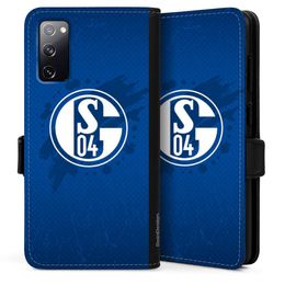 DeinDesign Galaxy S20 Handy Klapph&uuml;lle Handyh&uuml;lle aus Kunst Leder schwarz Flip Case Fc Schalke 04 Official Licensed Product Sideflip mit Lasche
