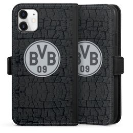DeinDesign iPhone 11 Handy Klapph&uuml;lle Handyh&uuml;lle aus Kunst Leder schwarz Flip Case Jersey Borussia Dortmund Bvb Sideflip mit Lasche