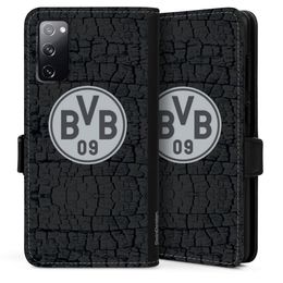 DeinDesign Galaxy S20 Handy Klapph&uuml;lle Handyh&uuml;lle aus Kunst Leder schwarz Flip Case Borussia Dortmund Jersey Bvb Sideflip mit Lasche