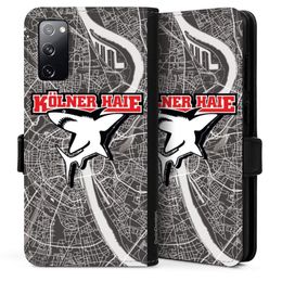 DeinDesign Galaxy S20 Handy Klapph&uuml;lle Handyh&uuml;lle aus Kunst Leder schwarz Flip Case Ice Hockey K&ouml;lner Haie Official Licensed Product Sideflip mit Lasche