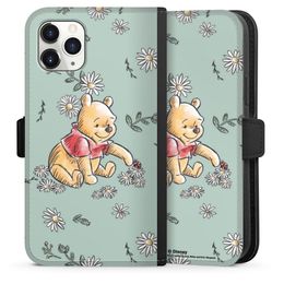 DeinDesign iPhone 11 Pro Handy Klapph&uuml;lle Handyh&uuml;lle aus Kunst Leder schwarz Flip Case Disney Winnie The Pooh Official Licensed Product Sideflip mit Lasche