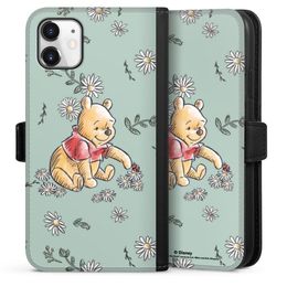 DeinDesign iPhone 11 Handy Klapph&uuml;lle Handyh&uuml;lle aus Kunst Leder schwarz Flip Case Disney Winnie The Pooh Official Licensed Product Sideflip mit Lasche