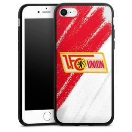 DeinDesign iPhone SE (2022) Handy Slim Case extra d&uuml;nn Silikon Handyh&uuml;lle schwarz H&uuml;lle 1. Fc Union Berlin Logo Official Licensed Product Silikon Slim Case