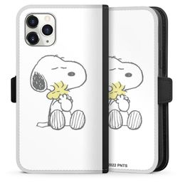 DeinDesign iPhone 11 Pro Handy Klapph&uuml;lle Handyh&uuml;lle aus Kunst Leder schwarz Flip Case Snoopy Love Peanuts Sideflip mit Lasche