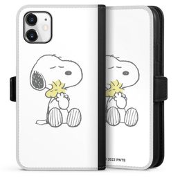 DeinDesign iPhone 11 Handy Klapph&uuml;lle Handyh&uuml;lle aus Kunst Leder schwarz Flip Case Snoopy Love Peanuts Sideflip mit Lasche