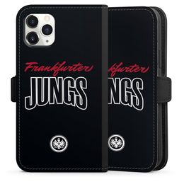 DeinDesign iPhone 11 Pro Handy Klapph&uuml;lle Handyh&uuml;lle aus Kunst Leder schwarz Flip Case Eintracht Frankfurt Sge Official Licensed Product Sideflip mit Lasche
