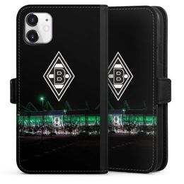 DeinDesign iPhone 11 Handy Klapph&uuml;lle Handyh&uuml;lle aus Kunst Leder schwarz Flip Case Borussia M&ouml;nchengladbach Official Licensed Product Stadium Sideflip mit Lasche