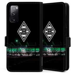 DeinDesign Galaxy S20 Handy Klapph&uuml;lle Handyh&uuml;lle aus Kunst Leder schwarz Flip Case Borussia M&ouml;nchengladbach Stadium Official Licensed Product Sideflip mit 