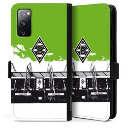 DeinDesign Galaxy S20 Handy Klapph&uuml;lle Handyh&uuml;lle aus Kunst Leder schwarz Flip Case Borussia M&ouml;nchengladbach Stadium Merchandise Sideflip mit Lasche