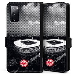 DeinDesign Galaxy S20 Handy Klapph&uuml;lle Handyh&uuml;lle aus Kunst Leder schwarz Flip Case Sge Stadium Eintracht Frankfurt Sideflip mit Lasche
