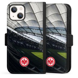 DeinDesign Galaxy A51 Handy Klapph&uuml;lle Handyh&uuml;lle aus Kunst Leder schwarz Flip Case Eintracht Frankfurt Stadium Official Licensed Product Sideflip mit Lasche