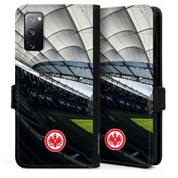 DeinDesign Galaxy S20 Handy Klapph&uuml;lle Handyh&uuml;lle aus Kunst Leder schwarz Flip Case Eintracht Frankfurt Official Licensed Product Stadium Sideflip mit Lasche