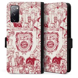 DeinDesign Galaxy S20 Handy Klapph&uuml;lle Handyh&uuml;lle aus Kunst Leder schwarz Flip Case Fcb 125 Jahre Fc Bayern M&uuml;nchen Official Licensed Product Sideflip mit Lasche