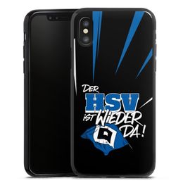 DeinDesign iPhone X Handy Silikon H&uuml;lle Case schwarz Handyh&uuml;lle Ascent Hamburger Sv Hsv