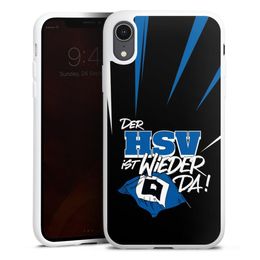 DeinDesign iPhone Xr Handy Silikon H&uuml;lle Case wei&szlig; Handyh&uuml;lle Ascent Hamburger Sv Hsv Silikon Case