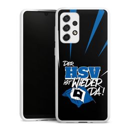 DeinDesign Galaxy A33 5G Handy Silikon H&uuml;lle Case wei&szlig; Handyh&uuml;lle Hsv Ascent Hamburger Sv Silikon Case