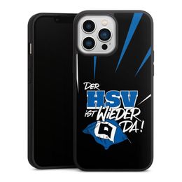 DeinDesign iPhone 13 Pro Max Handy Premium Silikon H&uuml;lle Handyh&uuml;lle schwarz Case Ascent Hamburger Sv Hsv Silikon Premium Case