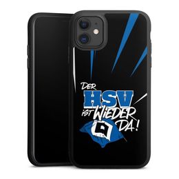 DeinDesign iPhone 11 Handy Premium Silikon H&uuml;lle Handyh&uuml;lle schwarz Case Ascent Hamburger Sv Hsv Silikon Premium Case