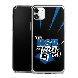 DeinDesign iPhone 11 Handy Slim Case Silikon Handyh&uuml;lle transparent H&uuml;lle extra d&uuml;nn Ascent Hamburger Sv Hsv Silikon Slim Case
