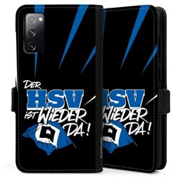 DeinDesign Galaxy S20 Handy Klapph&uuml;lle Handyh&uuml;lle aus Kunst Leder schwarz Flip Case Hamburger Sv Ascent Hsv Sideflip mit Lasche