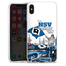 DeinDesign iPhone Xs Max Handy Silikon H&uuml;lle Case transparent Handyh&uuml;lle Ascent Hamburger Sv Official Licensed Product Silikon Case