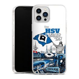 DeinDesign iPhone 13 Pro Max Handy Silikon H&uuml;lle Case transparent Handyh&uuml;lle Ascent Hamburger Sv Official Licensed Product Silikon Case