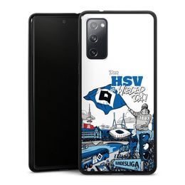 DeinDesign Galaxy S20 FE Handy Silikon H&uuml;lle Case schwarz Handyh&uuml;lle Ascent Official Licensed Product Hamburger Sv