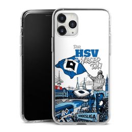 DeinDesign iPhone 11 Pro Max Handy Silikon H&uuml;lle Case transparent Handyh&uuml;lle Ascent Hamburger Sv Official Licensed Product Silikon Case