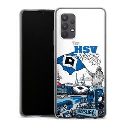 DeinDesign Galaxy A32 4G Handy Silikon H&uuml;lle Case transparent Handyh&uuml;lle Ascent Hamburger Sv Official Licensed Product Silikon Case