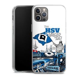 DeinDesign iPhone 12 Pro Max Handy Silikon H&uuml;lle Case transparent Handyh&uuml;lle Ascent Hamburger Sv Official Licensed Product Silikon Case