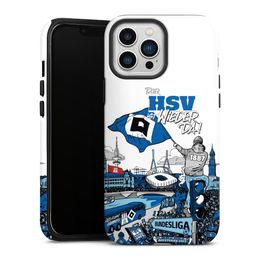 DeinDesign iPhone 13 Pro Max Handy Panzer Handyh&uuml;lle robuste Outdoor H&uuml;lle Schutzh&uuml;lle gl&auml;nzend Ascent Hamburger Sv Official Licensed Product Tough Case