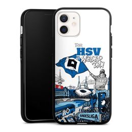 DeinDesign iPhone 12 mini Handy Silikon H&uuml;lle Case schwarz Handyh&uuml;lle Ascent Hamburger Sv Official Licensed Product