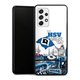 DeinDesign Galaxy A53 5G Handy Silikon H&uuml;lle Case schwarz Handyh&uuml;lle Ascent Official Licensed Product Hamburger Sv