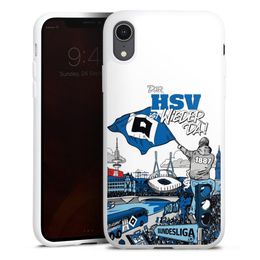 DeinDesign iPhone Xr Handy Silikon H&uuml;lle Case wei&szlig; Handyh&uuml;lle Ascent Hamburger Sv Official Licensed Product Silikon Case