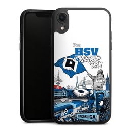 DeinDesign iPhone Xr Handy Premium Silikon H&uuml;lle Handyh&uuml;lle schwarz Case Ascent Hamburger Sv Official Licensed Product Silikon Premium Case