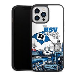 DeinDesign iPhone 13 Pro Max Handy Premium Silikon H&uuml;lle Handyh&uuml;lle schwarz Case Ascent Hamburger Sv Official Licensed Product Silikon Premium Case