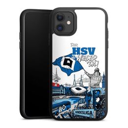 DeinDesign iPhone 11 Handy Premium Silikon H&uuml;lle Handyh&uuml;lle schwarz Case Ascent Hamburger Sv Official Licensed Product Silikon Premium Case
