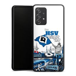 DeinDesign Galaxy A52s 5G Handy Premium Silikon H&uuml;lle Handyh&uuml;lle schwarz Case Ascent Hamburger Sv Official Licensed Product Silikon Premium Case