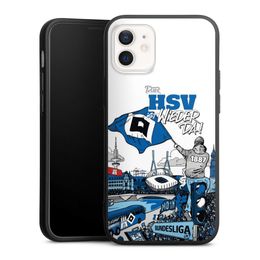 DeinDesign iPhone 12 mini Handy Premium Silikon H&uuml;lle Handyh&uuml;lle schwarz Case Ascent Hamburger Sv Official Licensed Product Silikon Premium Case