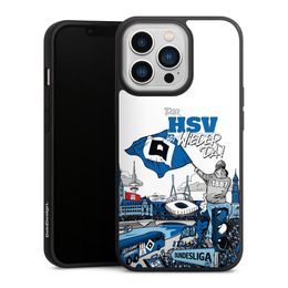 DeinDesign iPhone 13 Pro Handy Premium Silikon H&uuml;lle Handyh&uuml;lle schwarz Case Ascent Hamburger Sv Official Licensed Product Silikon Premium Case