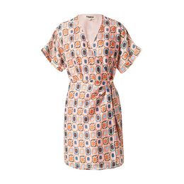 FRNCH PARIS Kleid Damen Größe 36 dunkelblau / aubergine / orange / rosa Winterkleid