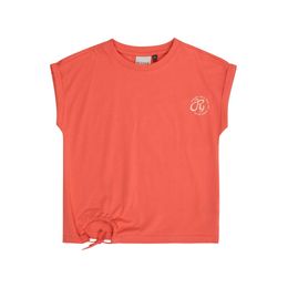 Retour Jeans T-Shirt 'Natalia' M&auml;dchen Gr&ouml;&szlig;e 134/140 hellbeige / orange / schwarz